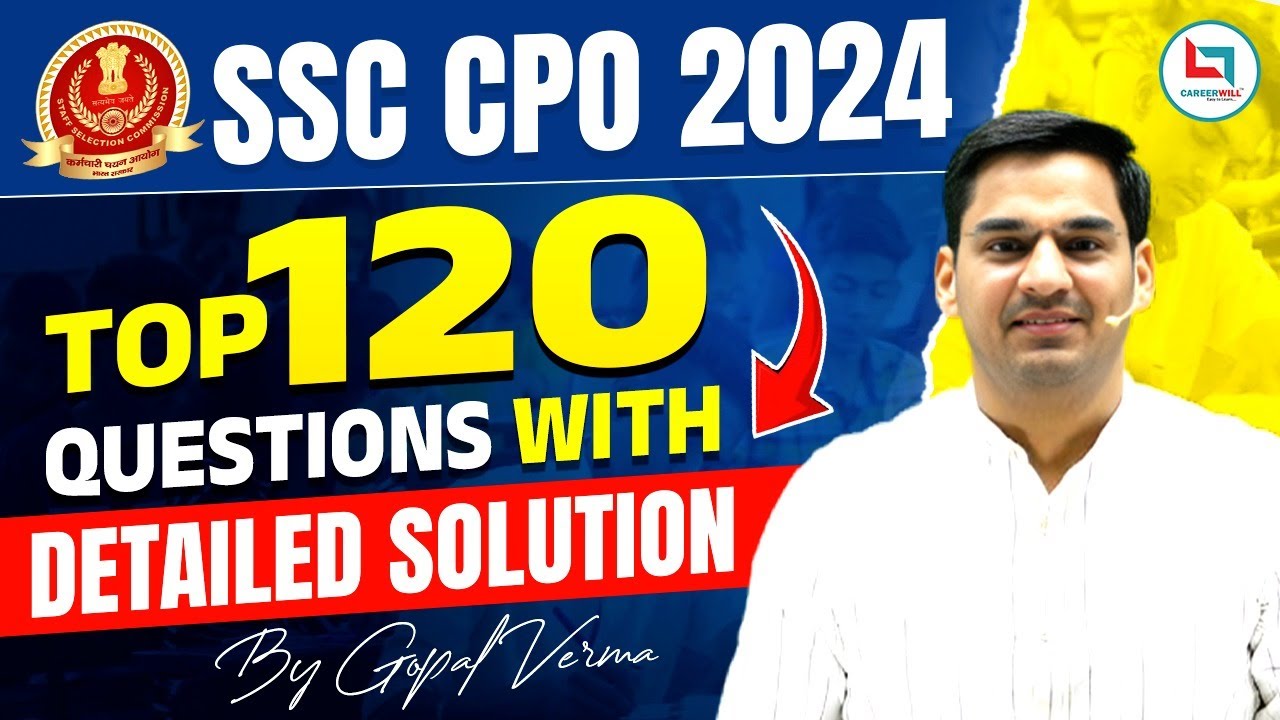SSC CPO Answer Key 2024 | SSC CPO Exam Detailed Analysis | Gopal Verma ...