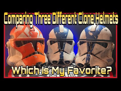 Comparing Three Different Clone Trooper Helmets