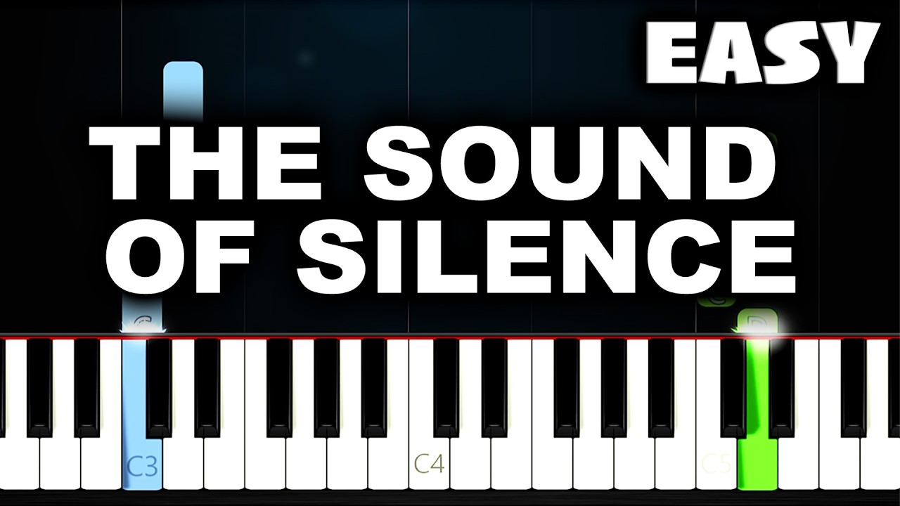 Simon & Garfunkel - The Sound Of Silence - EASY Piano Tutorial - YouTube