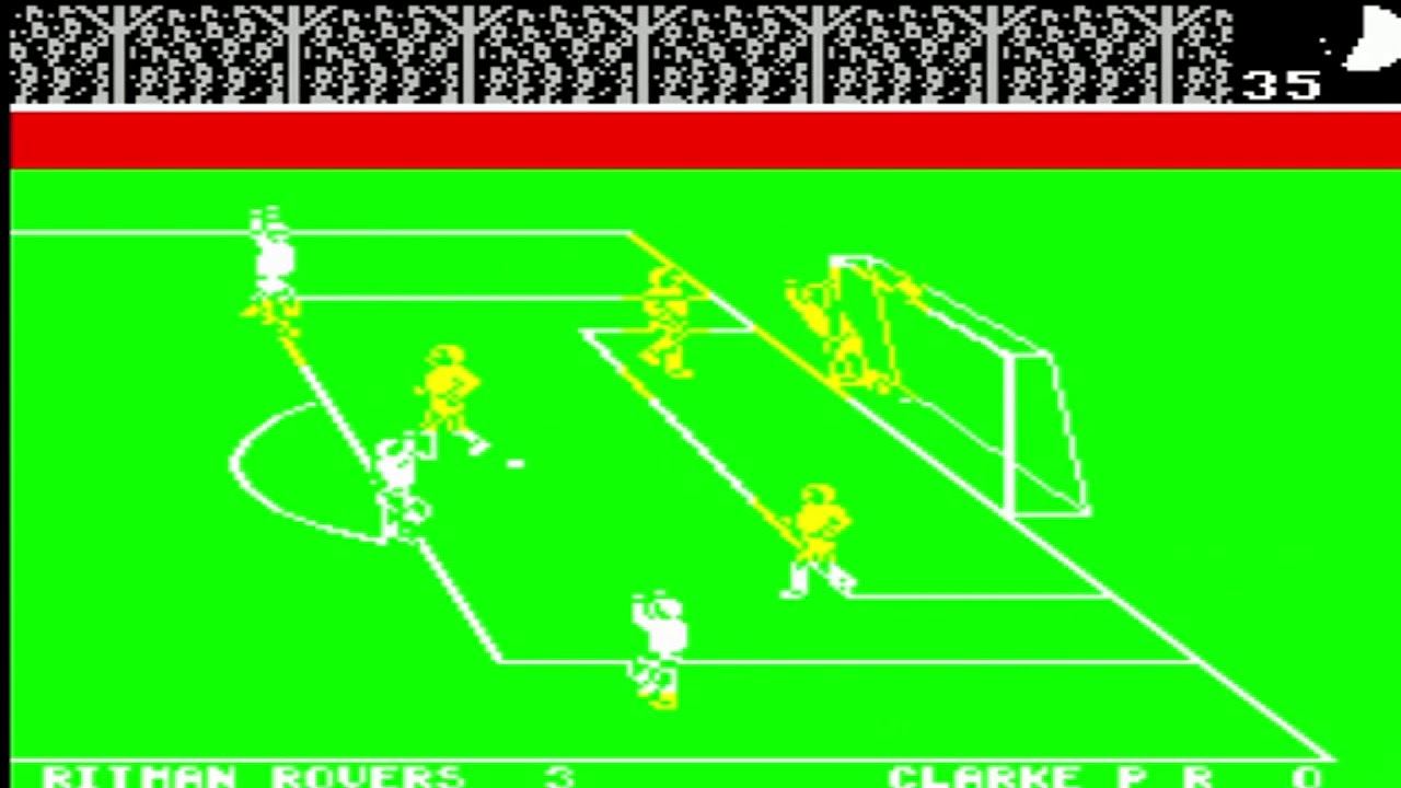 match day zx spectrum - scoring a long shot goal in the top corner ...