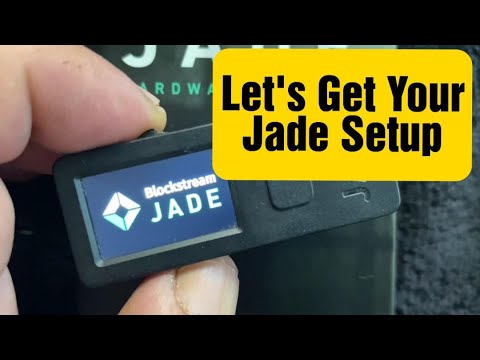 How to set up a Blockstream Jade using Bluetooth - YouTube
