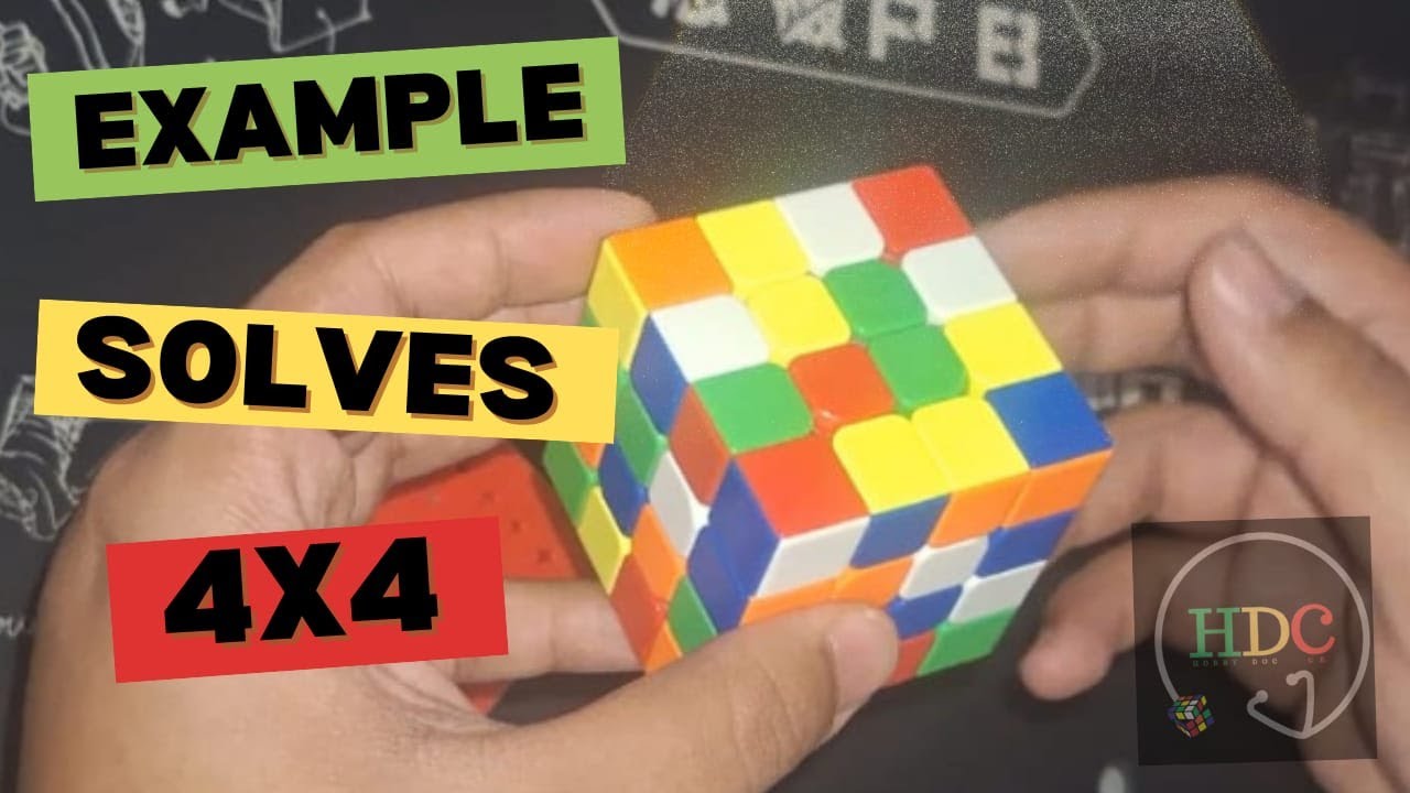 Example solves 4x4 Kyle McDonald (Sub 35) - YouTube
