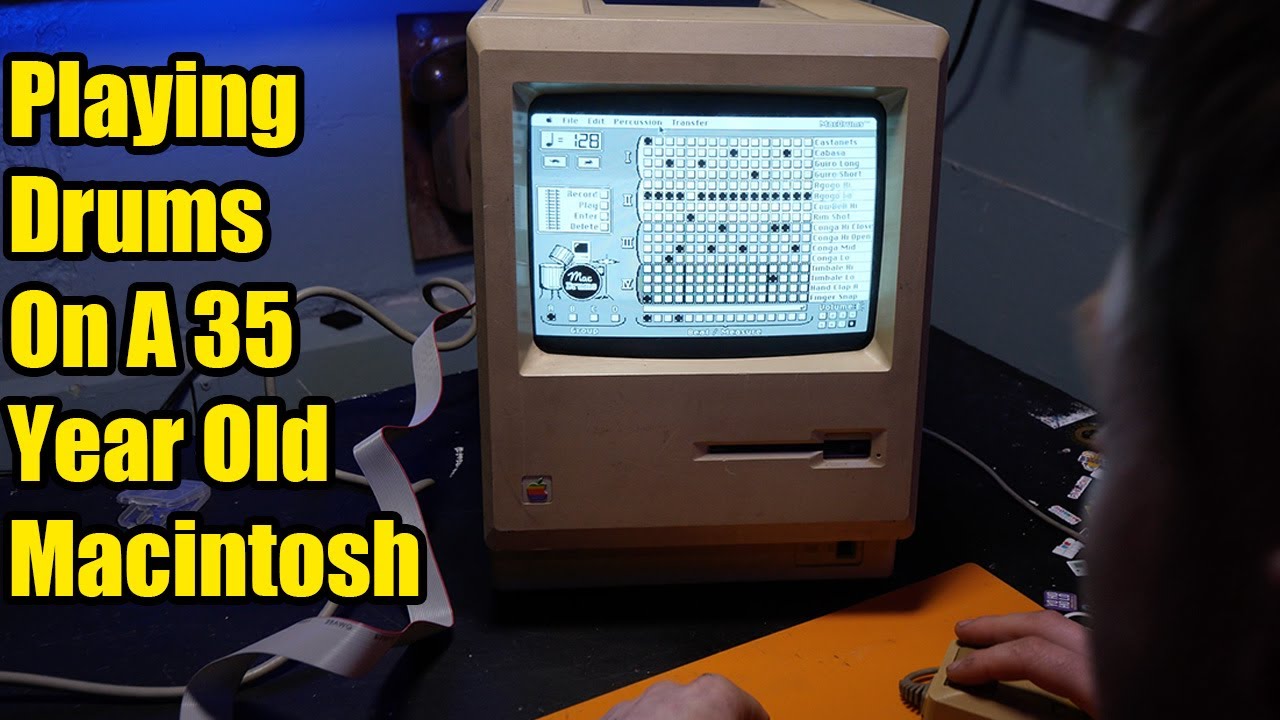 Programming Drums On A Vintage Macintosh With MacDrum - YouTube
