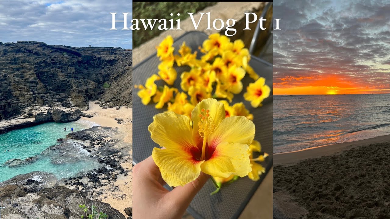 HAWAII VLOG PT 1: secret getaway to Oahu, island tours, good eats - YouTube