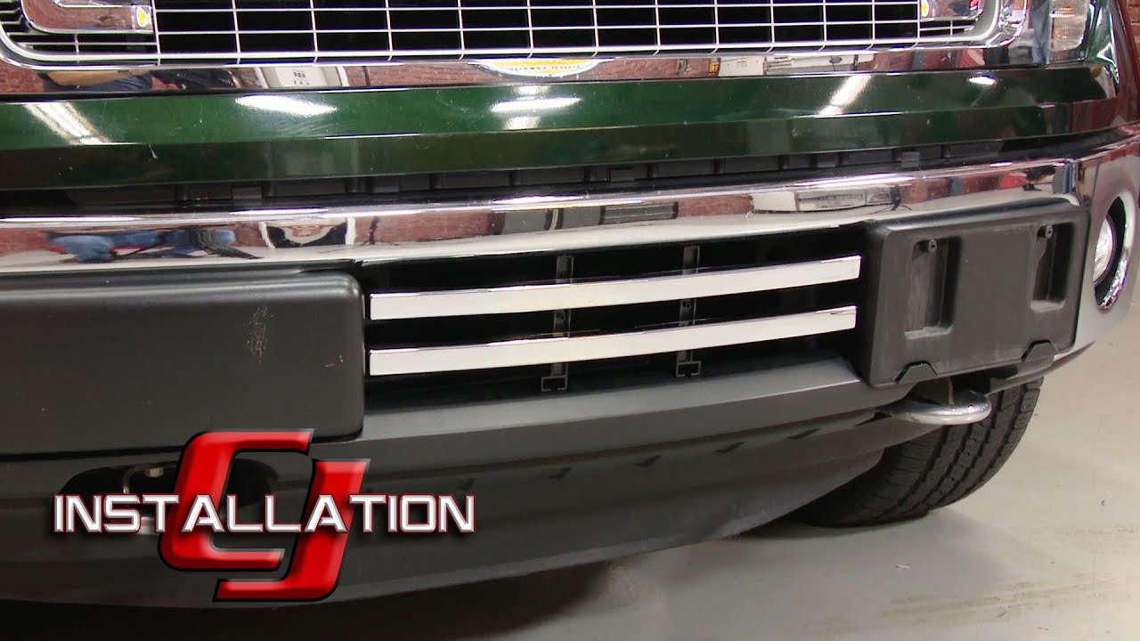F-150 Lower Grille Chrome 2009-2014 Installation - YouTube