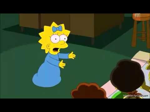 The Simpsons - Maggie talking for the first time - YouTube