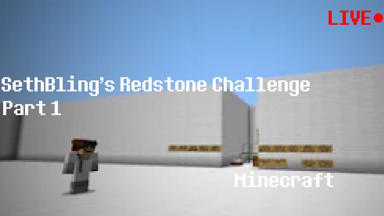 SethBling's Redstone Challenge - Minecraft - YouTube
