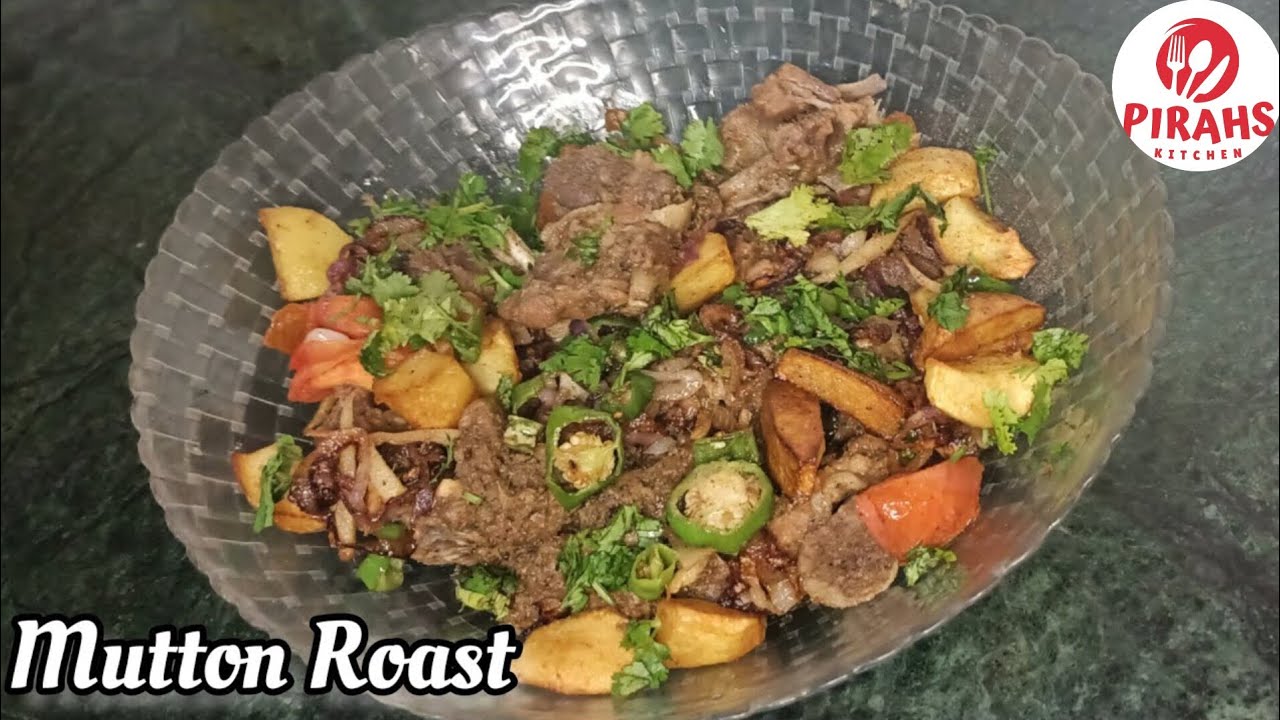 Mutton Roast - Mutton Pepper Roast With Stir Fry Vegetables -Recipe By ...