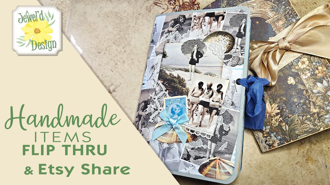 Retro Seaside Vacation Journal - Dreamer Travelers Notebook - Etsy Shop item - Xmas n' July ...