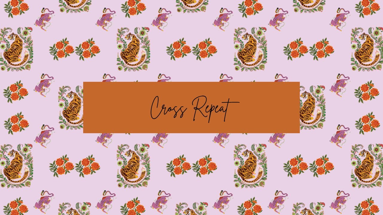 How to Make a Cross Repeat Pattern | Textile Design Tutorial in ...