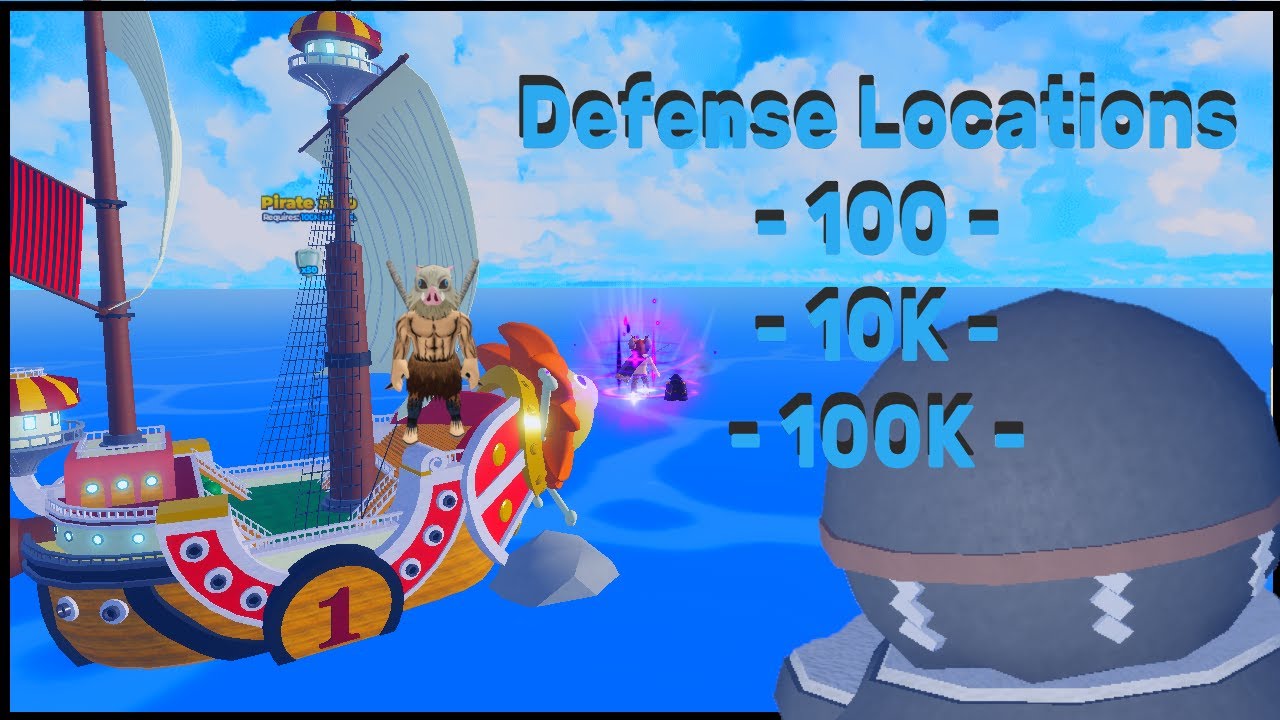 Anime Simulator - Mini Tips - Defense Locations - 100 - 10k - 100k ...