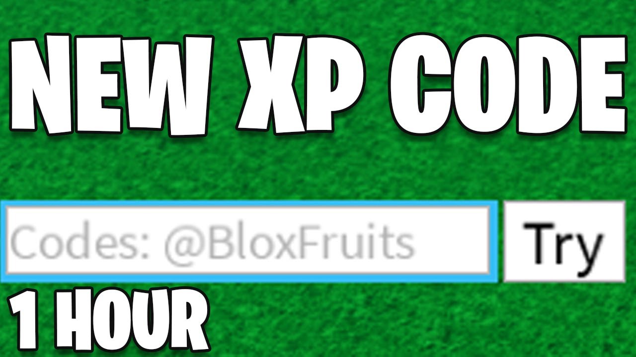 NEW DOUBLE XP CODE use It Now Blox Fruits YouTube