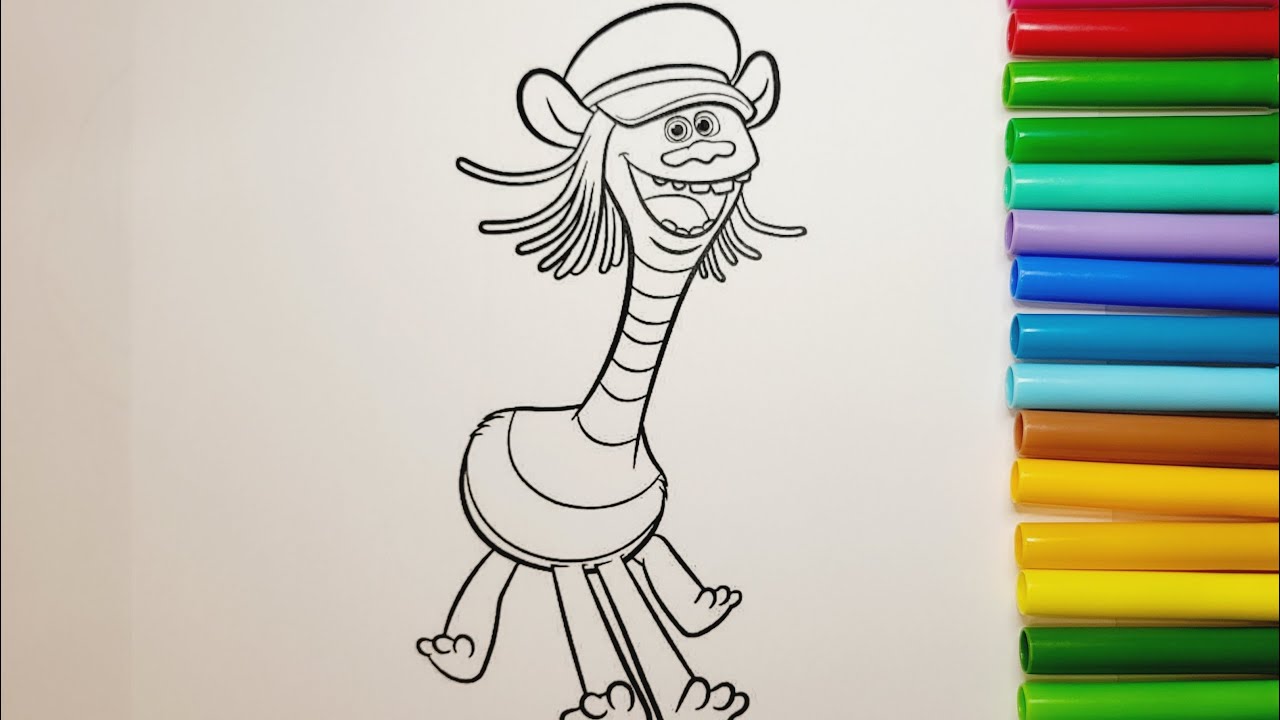 Trolls World Tour Coloring Book Pages Poppy Delta Dawn Barb Riff ...