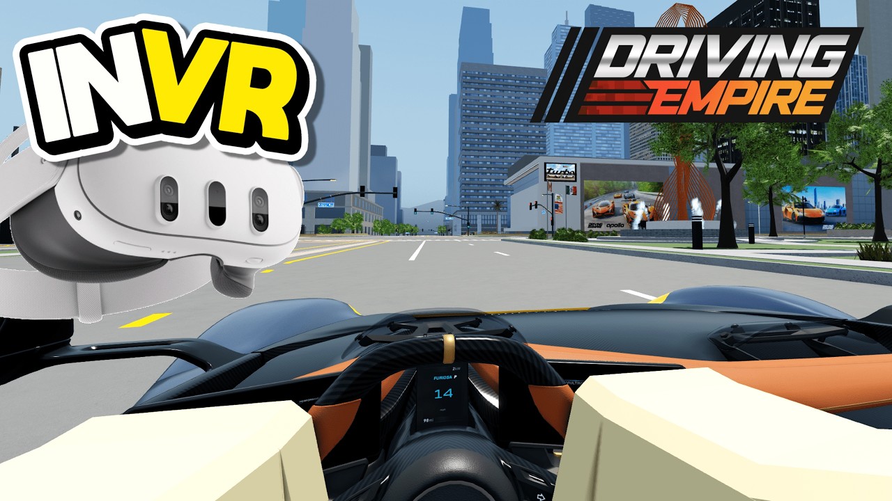 Playing ROBLOX Driving Empire in VR!! - YouTube