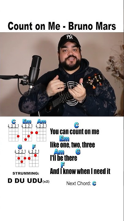 Count on Me - Bruno Mars (Ukulele Play Along) #shorts - YouTube