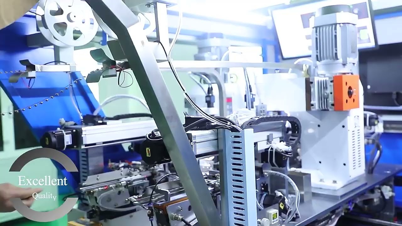 Full automatic double side crimping machine with double side insert ...