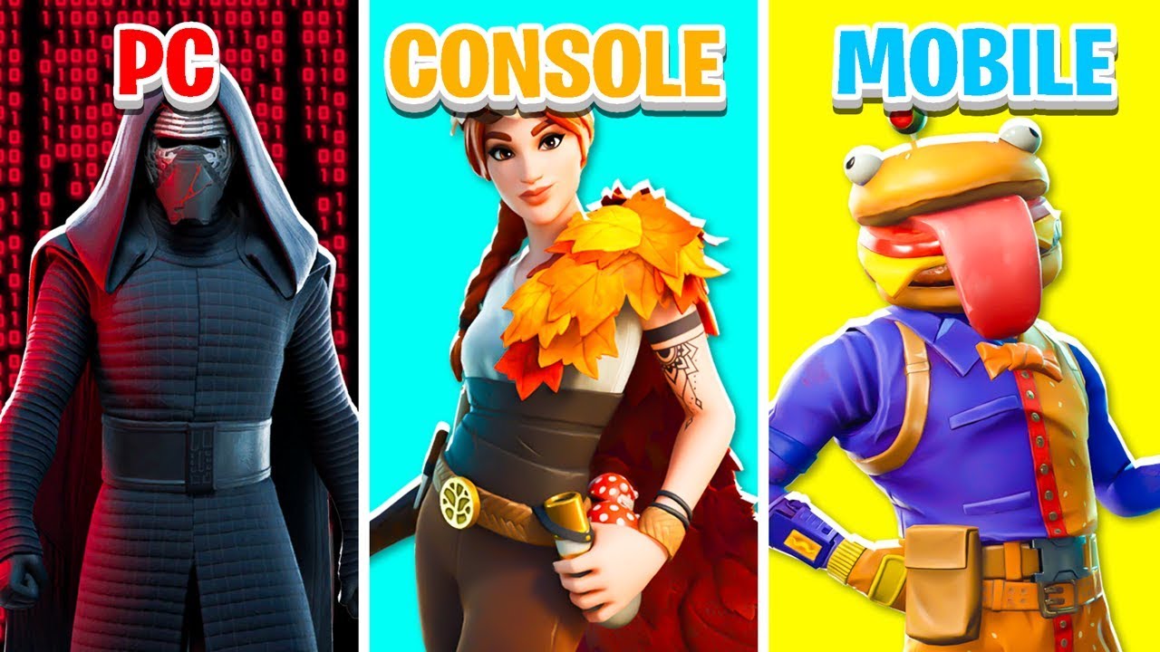PC vs CONSOLE vs MOBILE in Fortnite - YouTube