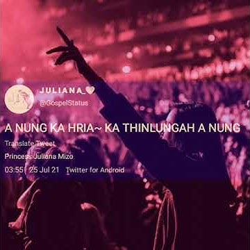 Mizo Gospel Hla Nalh Lutuk ~ "Ka thinlungah a nung' | Status Video - YouTube