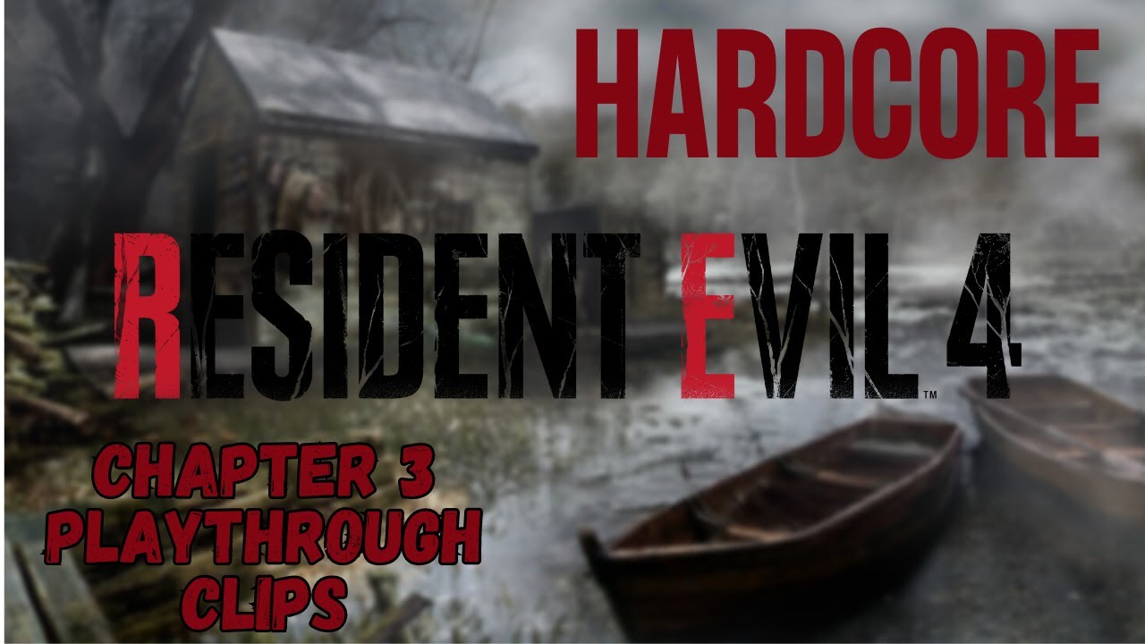 GIANT FISH BOSS HARDCORE !!! Resident Evil 4 Remake - Chapter 3 ...