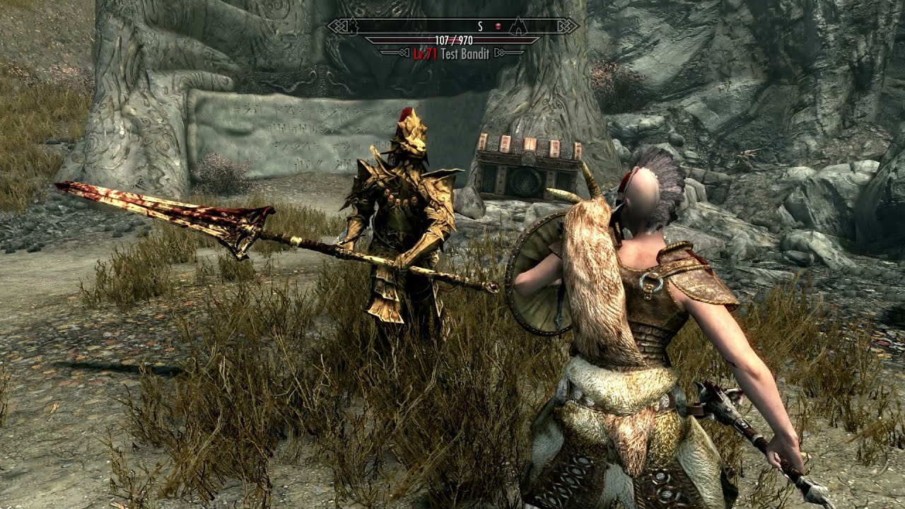 Skyrim Animation - Dragon Slayer Spear Sword - YouTube