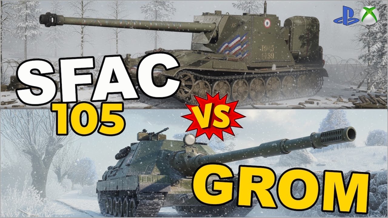 Sfac 105 vs SDP wz 66 Grom World of Tanks Modern Armor Xbox Series X ...