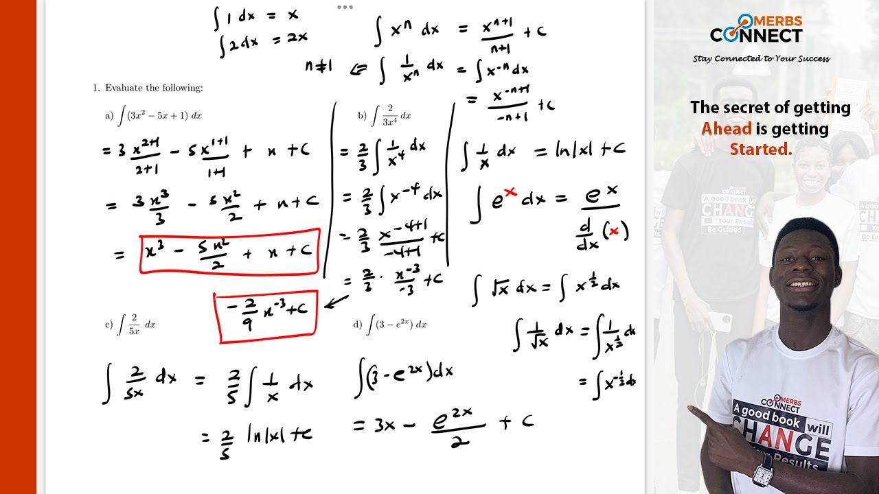 Business Calculus | Indefinite Integrals with Initial Condition | Solve for C - YouTube