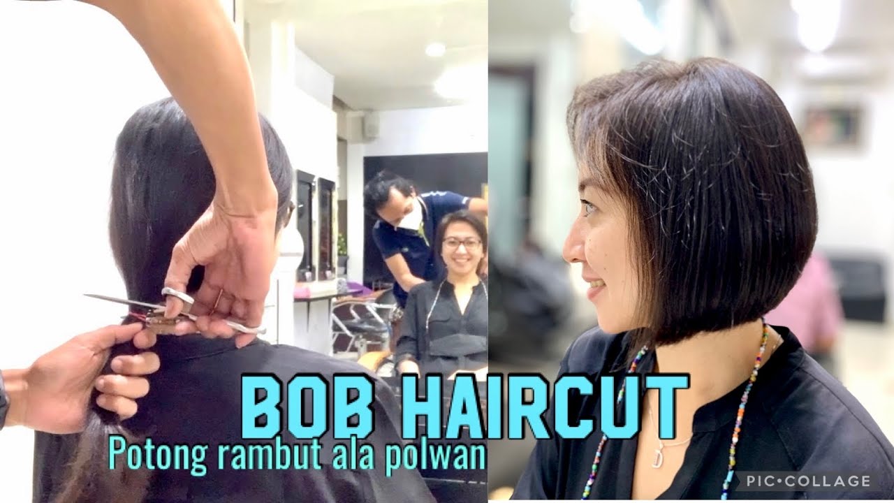 Transformation Haircut | POTONG RAMBUT BOB PENDEK | Women Hairmakeover ...