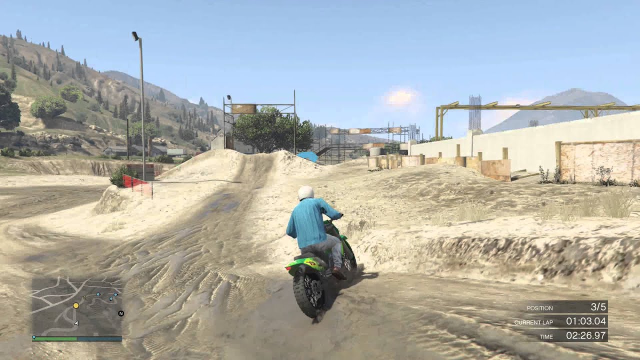 GTA 5 - DIRT BIKING! - Online Multiplayer Race - Xbox One HD - YouTube