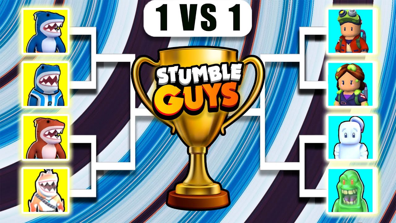 SHARKS vs GHOSTBUSTER Skins Tournament in Stumble Guys🔥 - YouTube