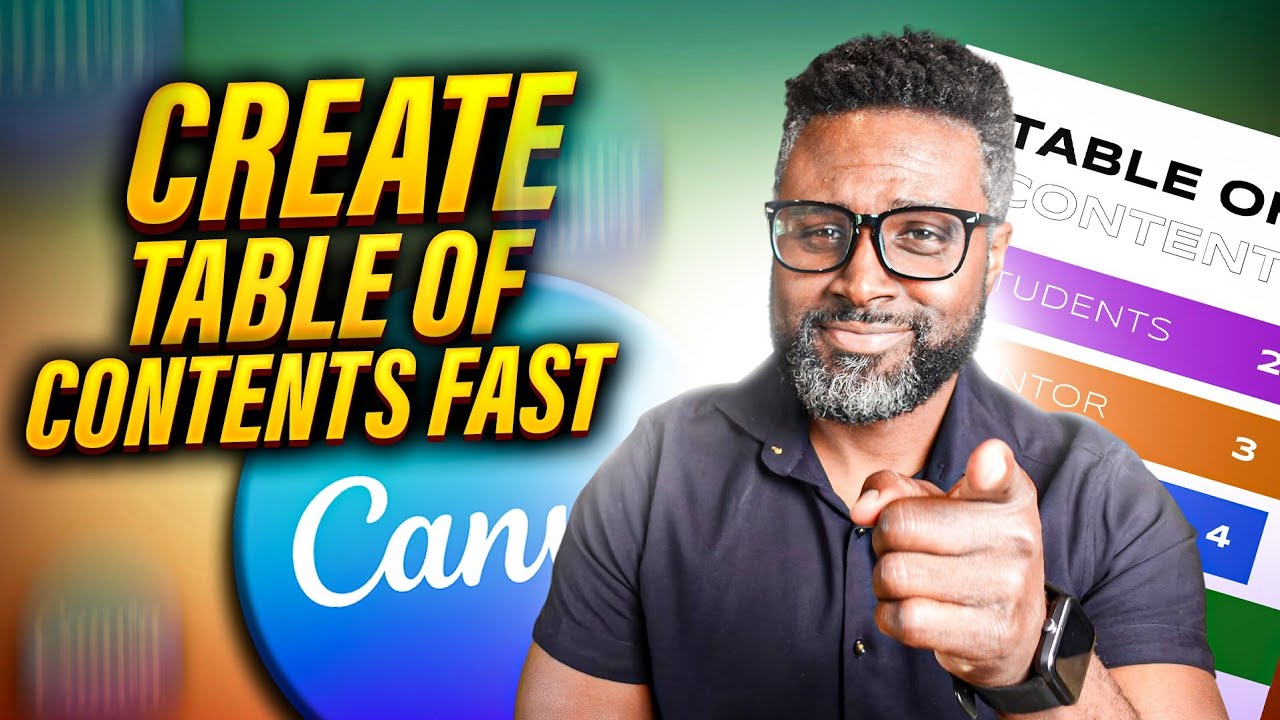 How To Create A Table Of Contents In Canva In Under 3 Minutes YouTube How To Create A Table Of Contents In Canva In Under 3 Minutes YouTube