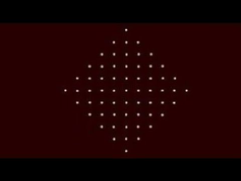 New simple kolam designs with dots l 11 to  1 dots kolam 