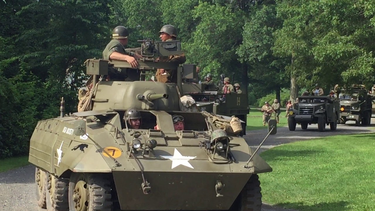 Museum of American Armor departs the field after the latest armor ...