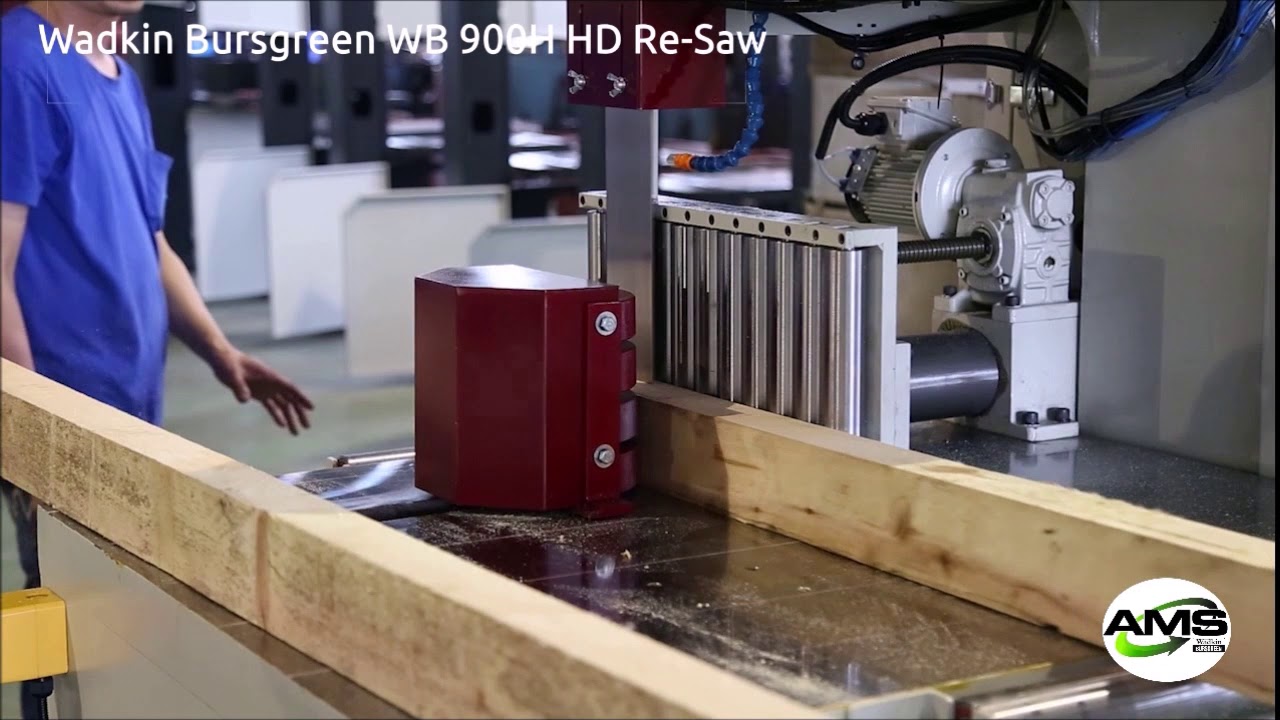 The new Heavy Duty 45 mtr/min - Wadkin Bursgreen Resaw - YouTube