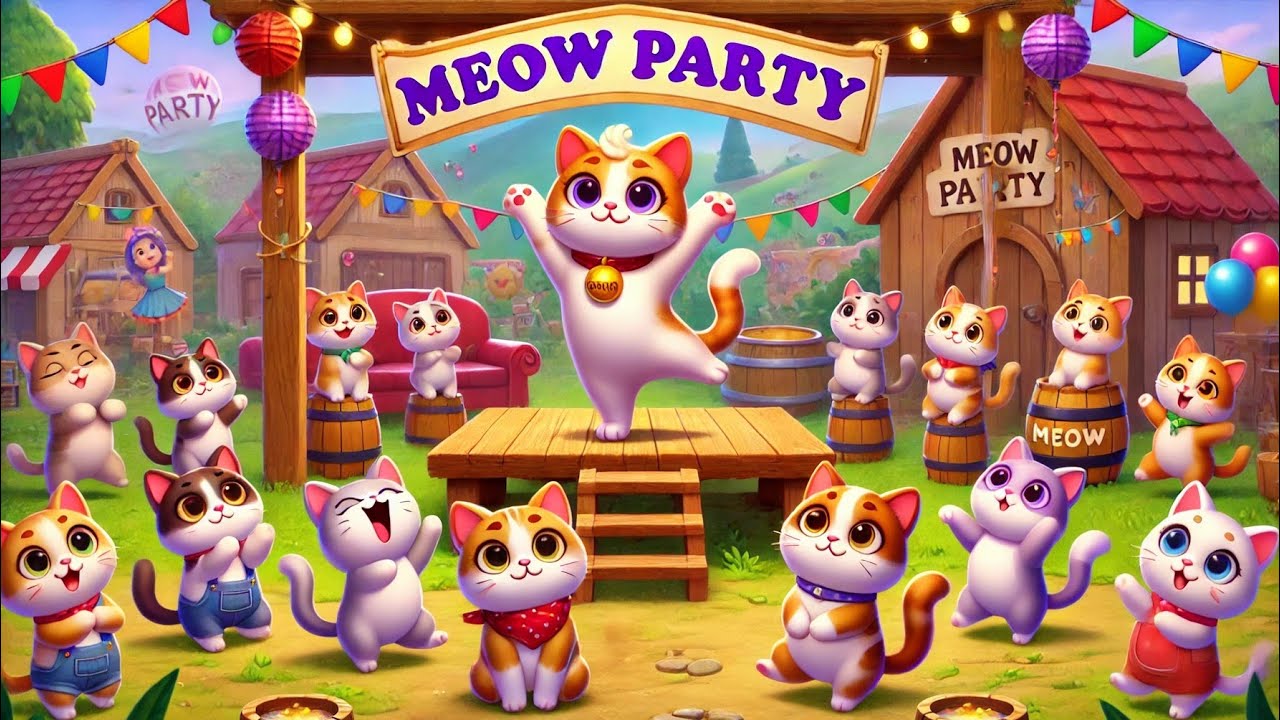 Meow Cat Party And Cat Ka Dance Club Me Dance Aur Enjoy Meow Party 2025 ...