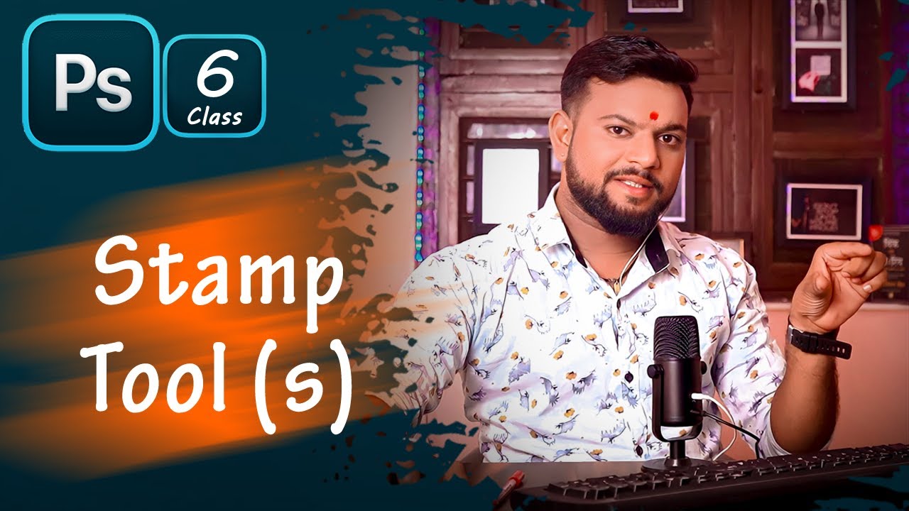 Photoshop Tutorial II Class 6 II Colon Stamp Tools II Laxmi R. Tricks ...