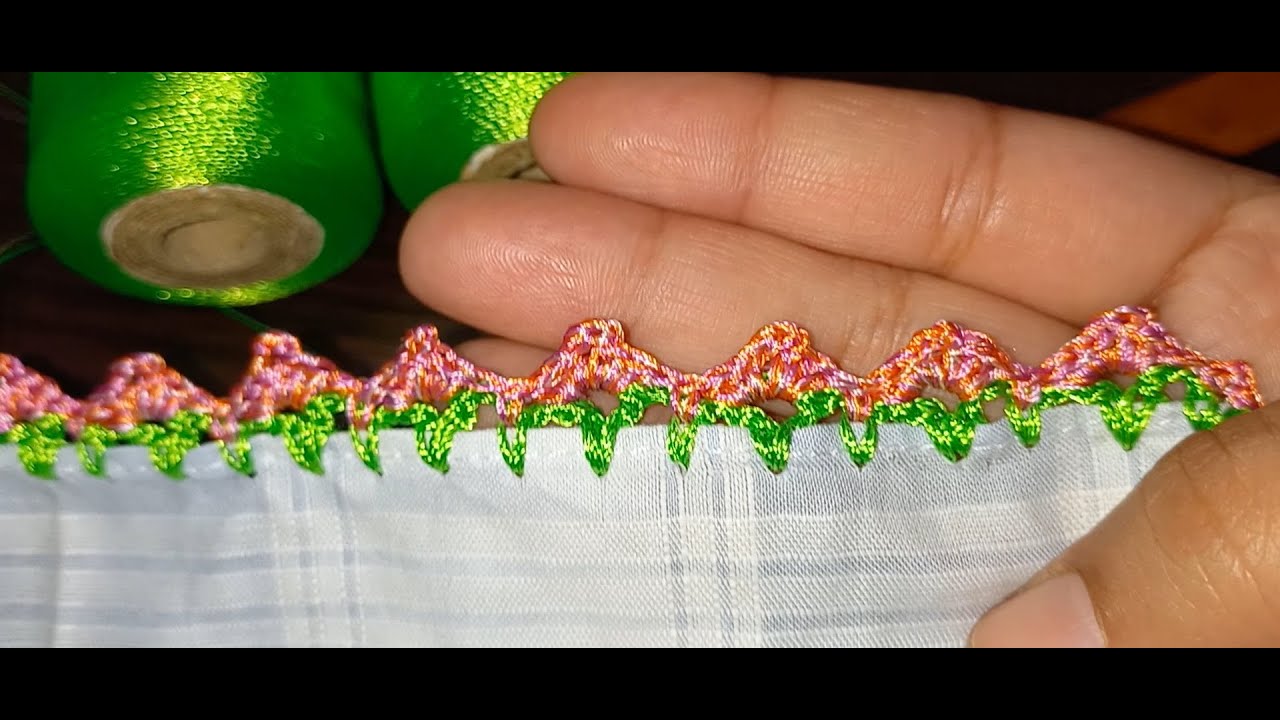 Easy and beautiful silky crochet dupatta lace design/crochet dupatta ...