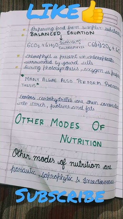 Class-7||Science Ch-1 (Nutrition in Plants) |NOTES|| Everything ...