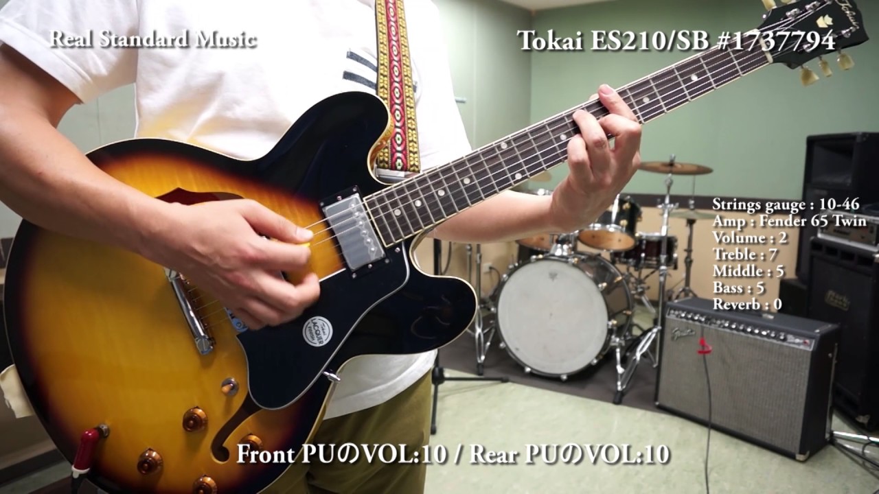 Tokai ES210/SB #1737794 with 65Twin - YouTube