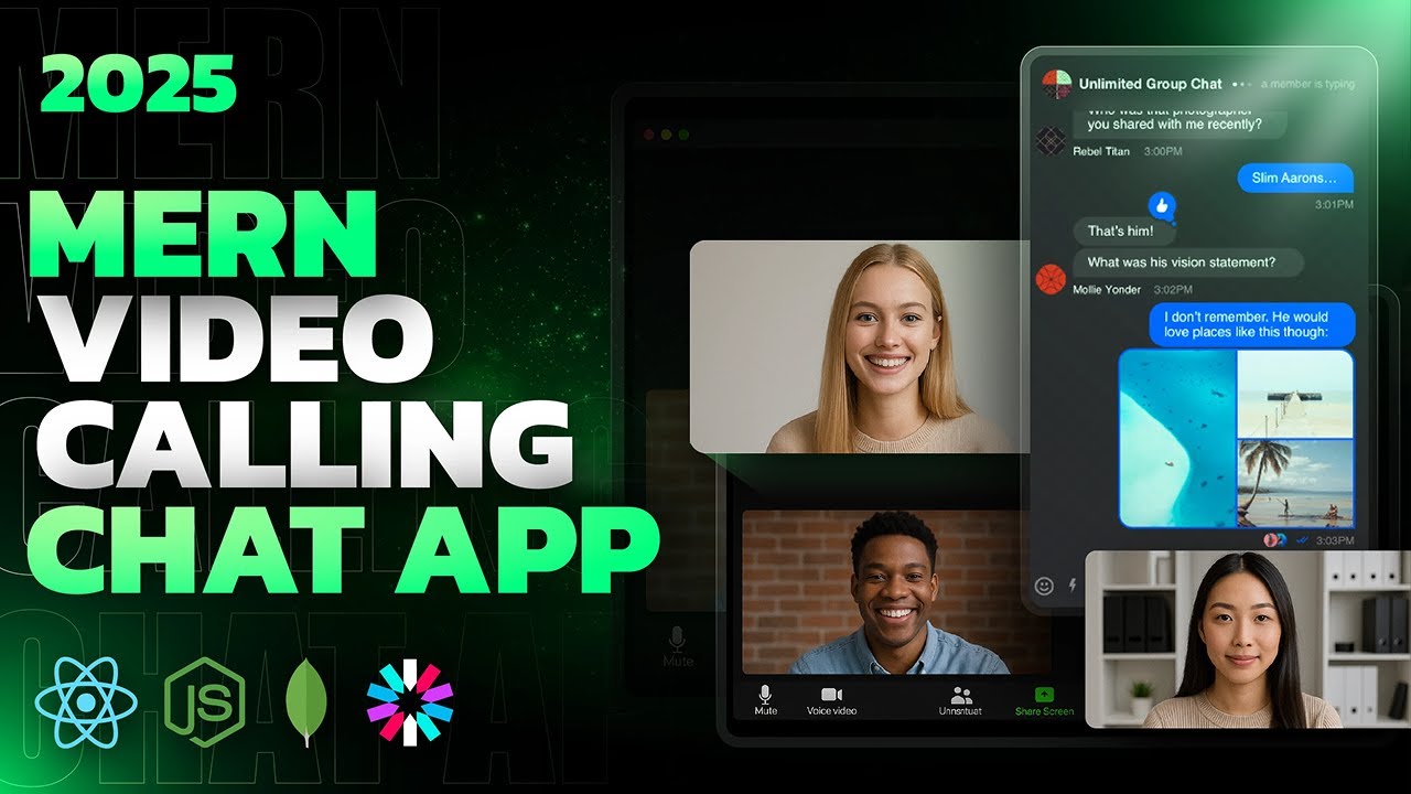 MERN Stack Project: Video Calling Realtime Chat App & Social App - YouTube