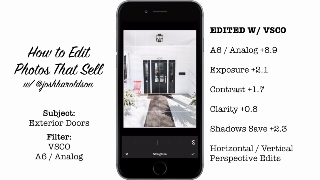 VSCO A6 Editing Tutorial - YouTube