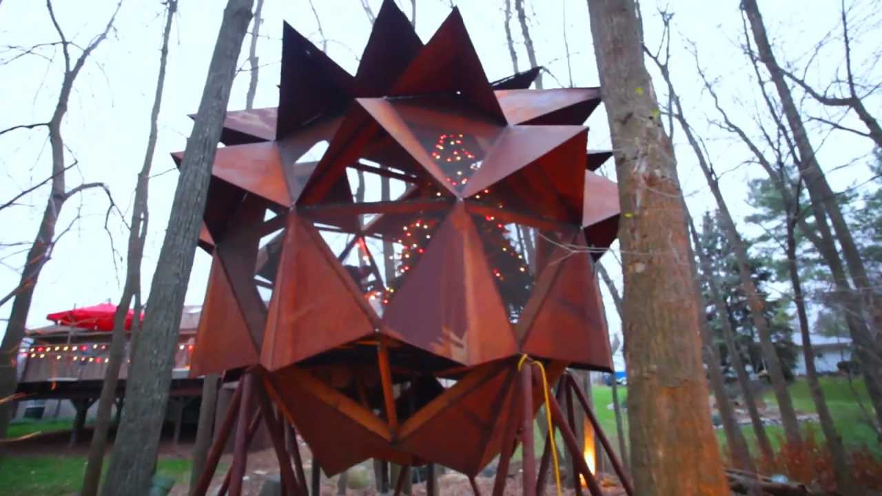 Geodesic Dome Treehouse - YouTube