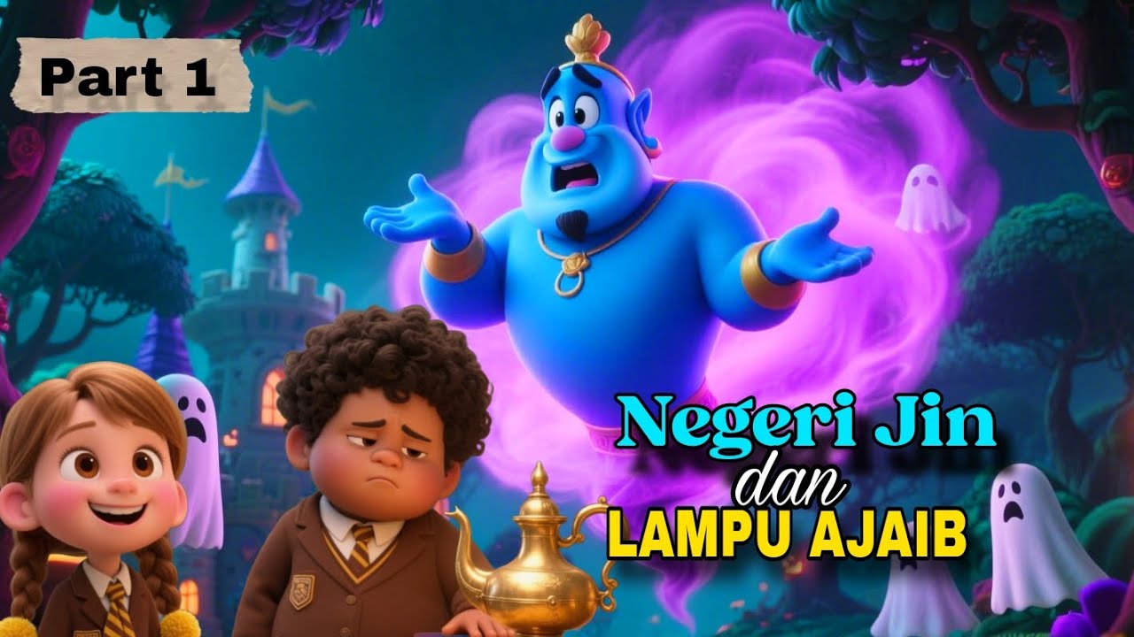 Study Tour ke Negeri JIN dengan LAMPU AJAIB | Cerita Anak | Animasi 3D ...