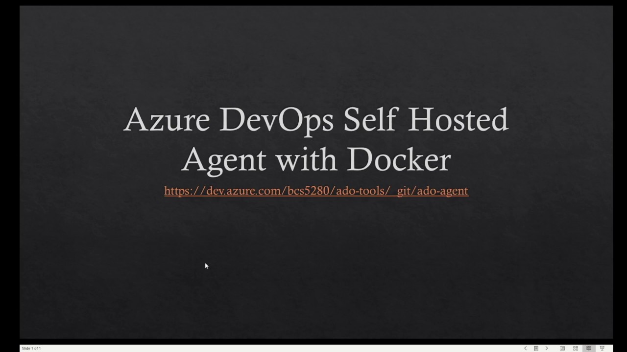 Azure DevOps Self Hosted Agent with Docker - YouTube