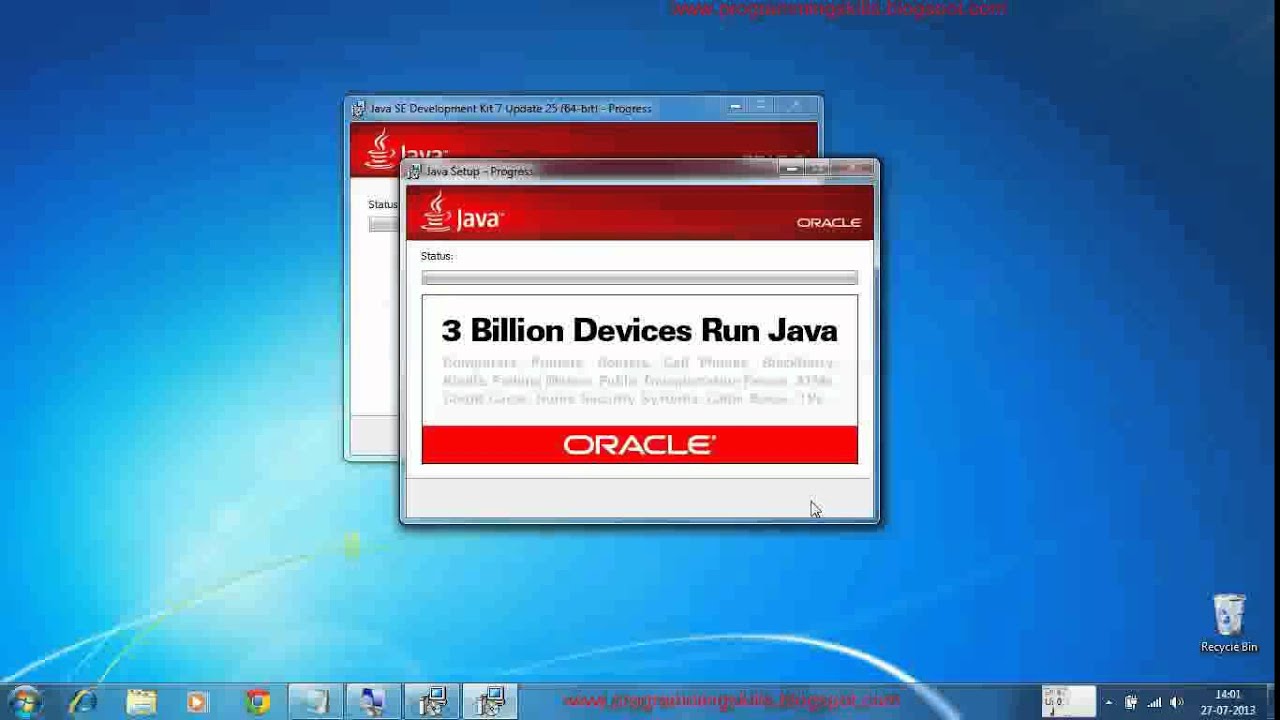 How to install java 7 jdk1.7.0_25 - YouTube
