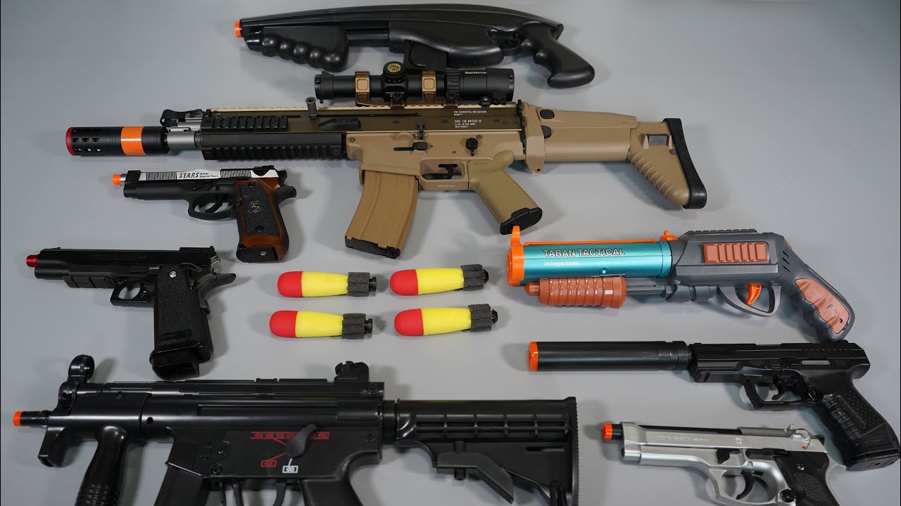 Double Barrel Rocket? Nerf Gun - GBB Airsoft Gun - FN SCAR - M1911 ...