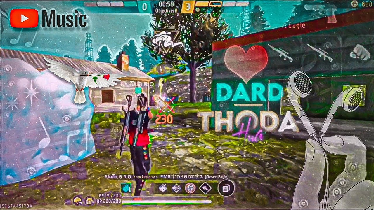 !! Dard hua...🥺💔 !! Sad Song !! Free Fire gameplay video!! - YouTube