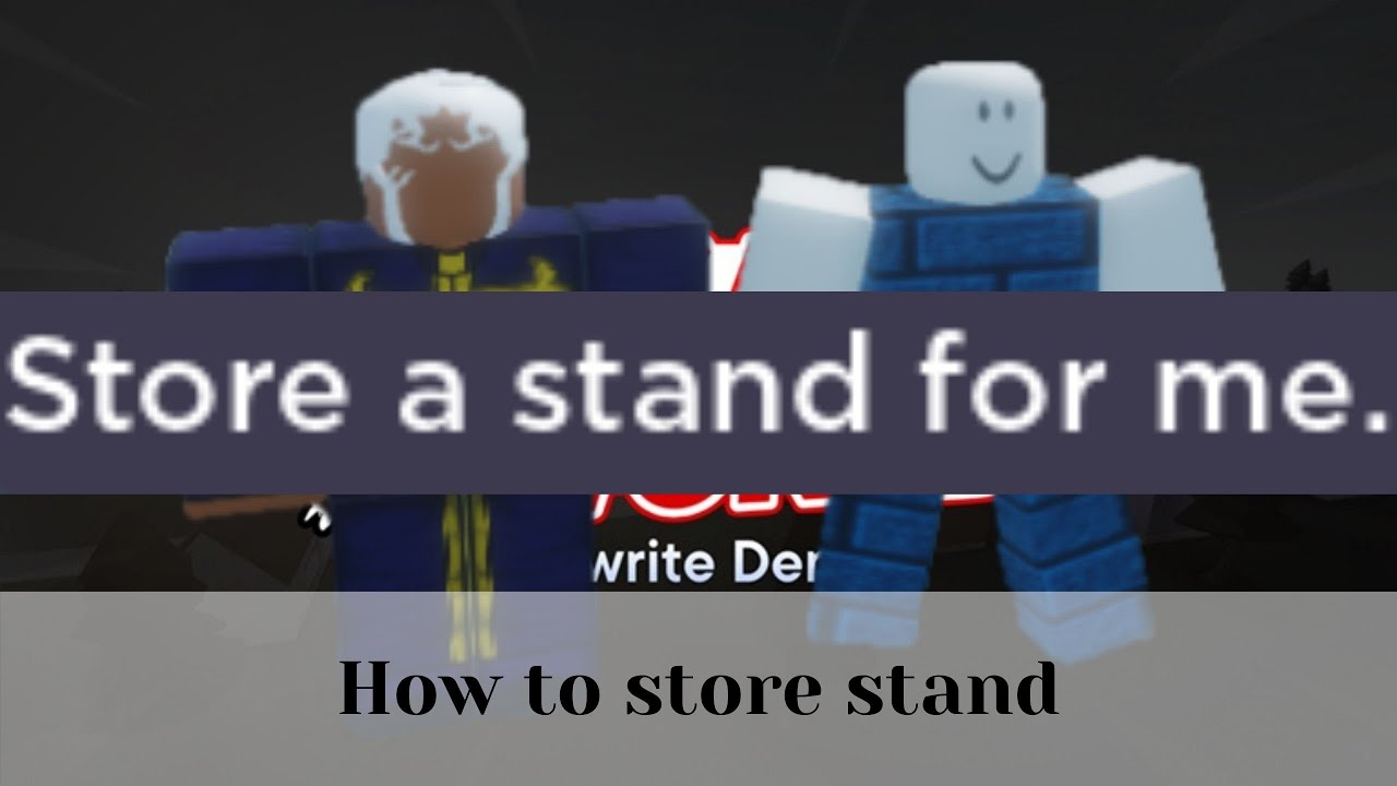 How to store stand | Roblox A Bizarre World: Rewritten Demo - YouTube