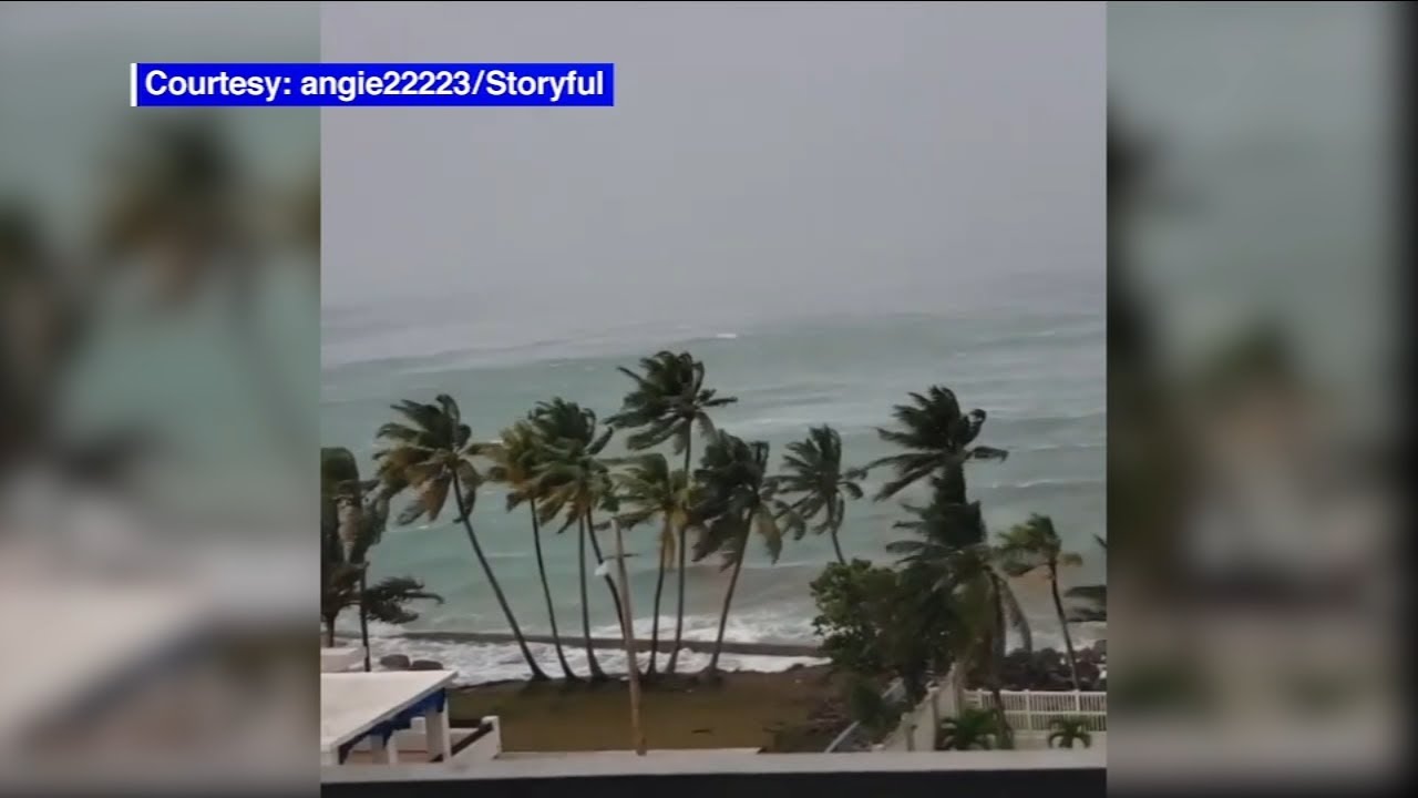 Tropical Storm Isaias hits Puerto Rico hit with wind, heavy rain - YouTube