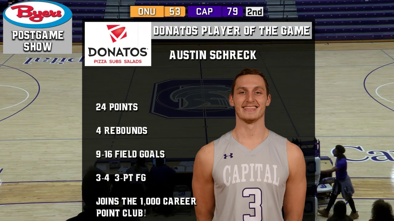 Charlie Danis talks with Austin Schreck postgame about his milestone ...