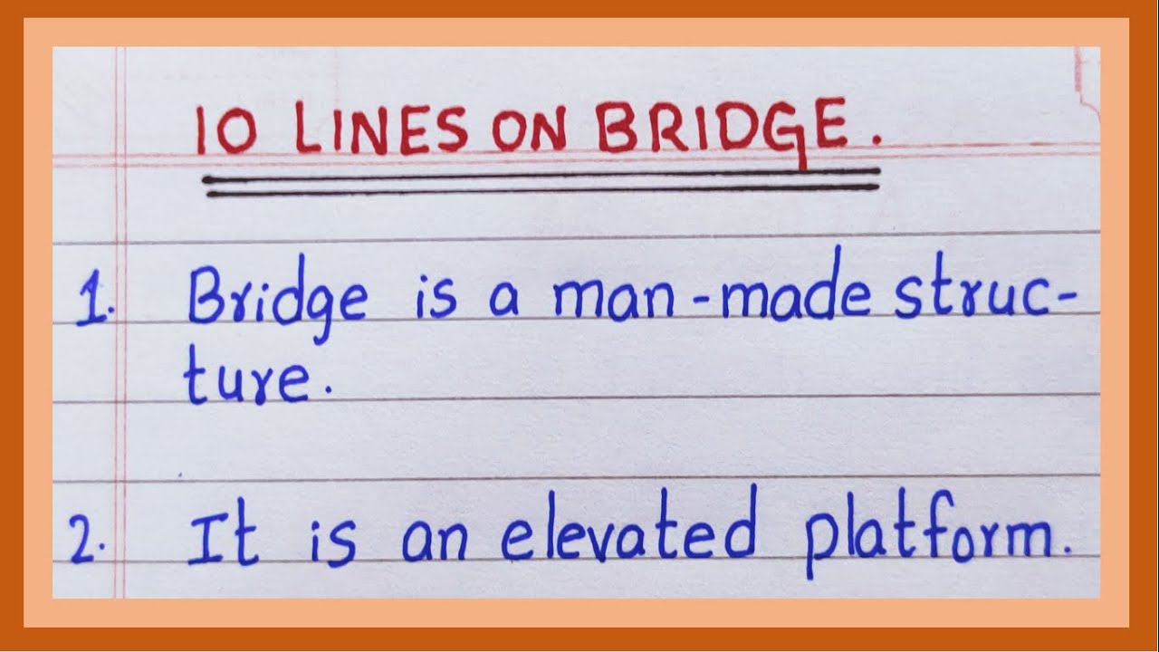10 Lines on Bridge in English | Few Lines on Bridge | About Bridge in ...